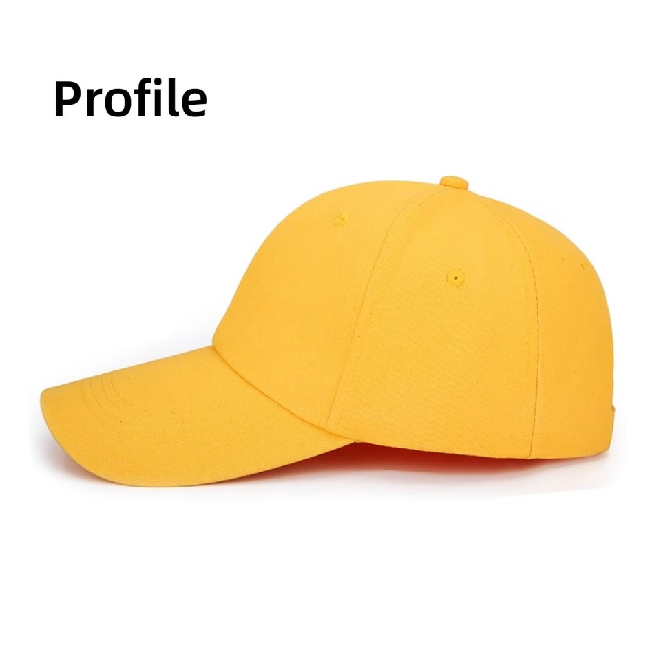 Cotton Cap Baseball Caps Hat Adjustable Polo Style Washed Plain Solid ...