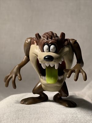 Vintage 1997 Warner Bros Mini Taz Green Tongue Tasmanian Devil Figure ...