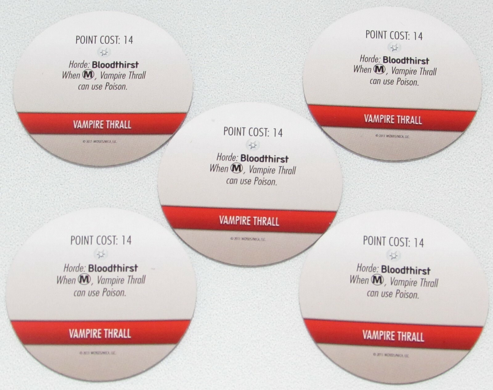 VAMPIRE THRALL H006 Bystander Tokens Mage Knight: Resurrection Heroclix ...