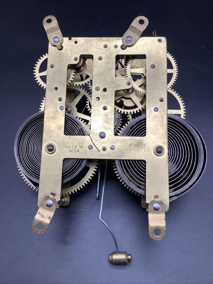 Lot of Vintage Antique Clock Movements Parts Cuckoo Clock Mfg Ingraham ...