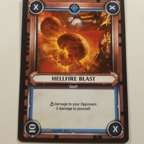 Hellfire Blast warhammer age of sigmar champions tcg card | eBay