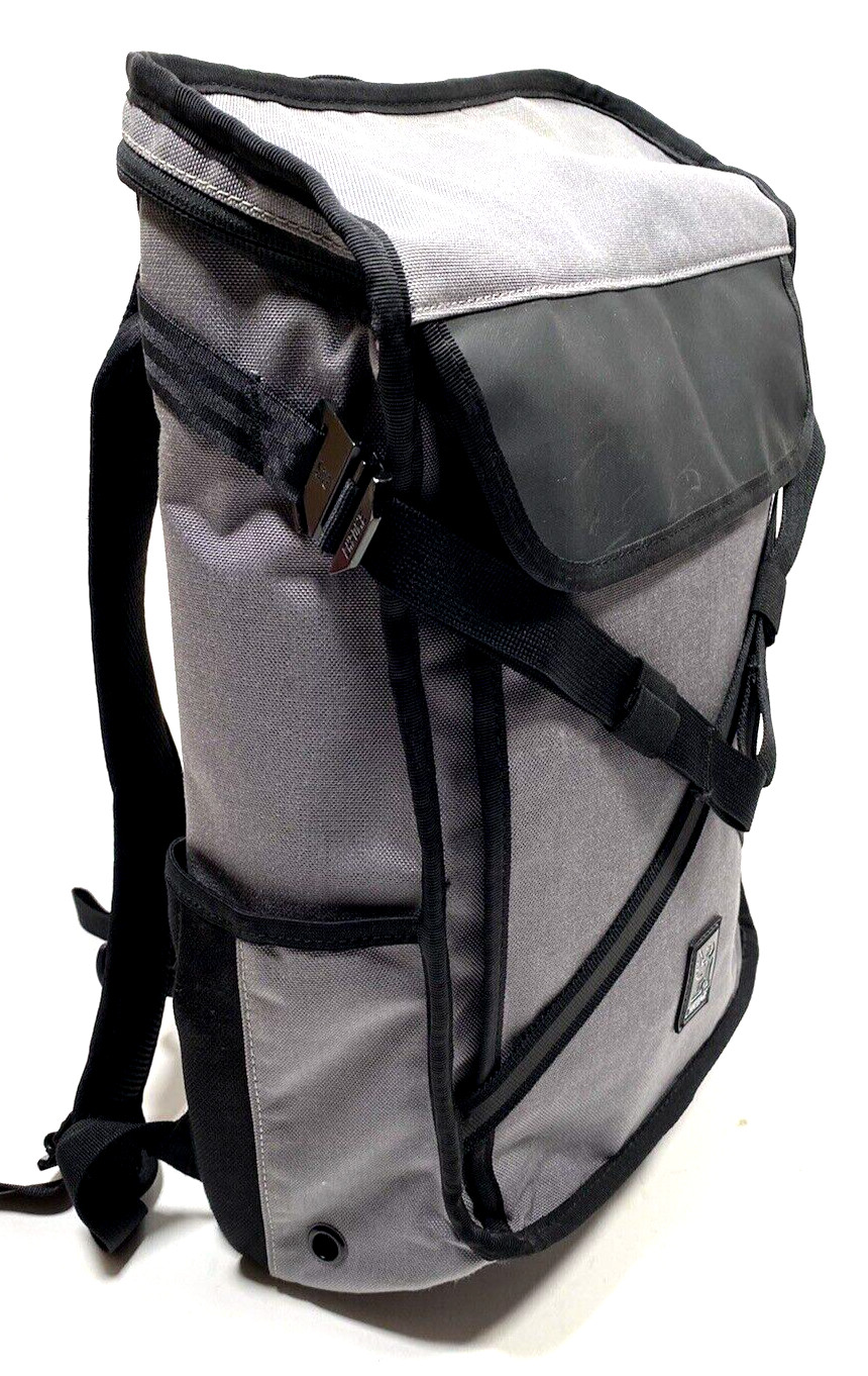 Rare Chrome Gray Slimline Padded Laptop Backpack 18x1… - Gem