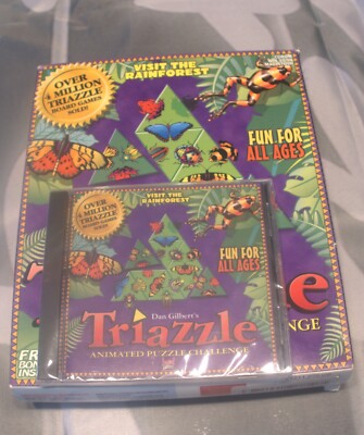 Triazzle Animated Puzzle Challenge Video Game Pc Cd-ROM E-Everone | eBay