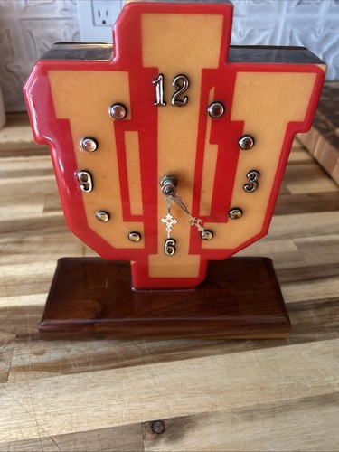 Vintage Handcrafted Indiana University IU Hoosiers 12” Wooden Desk ...