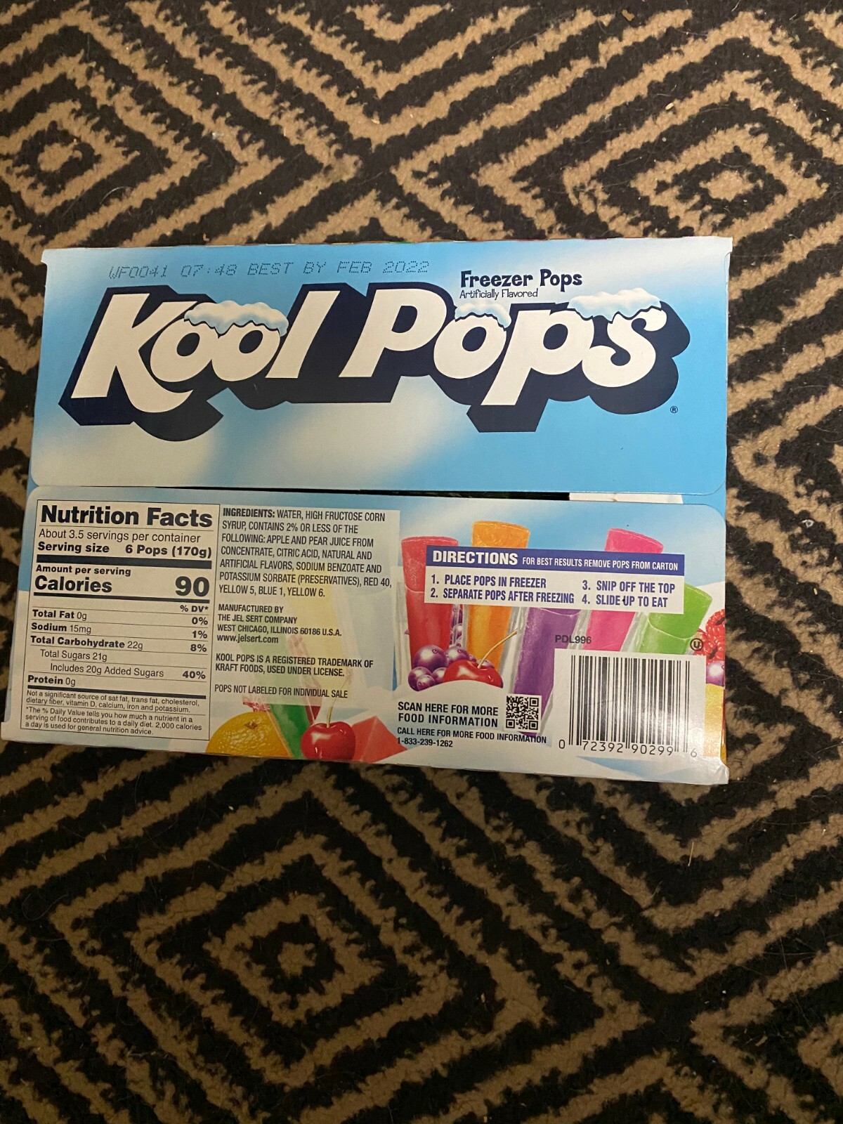 Kool Pops Freezer Pops 20 Pops | eBay