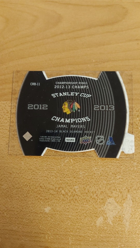 2013-14 Black Diamond Stanley Cup Championship Rings CRB-11 Jamal ...