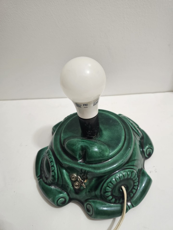 Vtg 1970s Atlantic Mold Ceramic Christmas Tree Mold Green 13” Musical ...