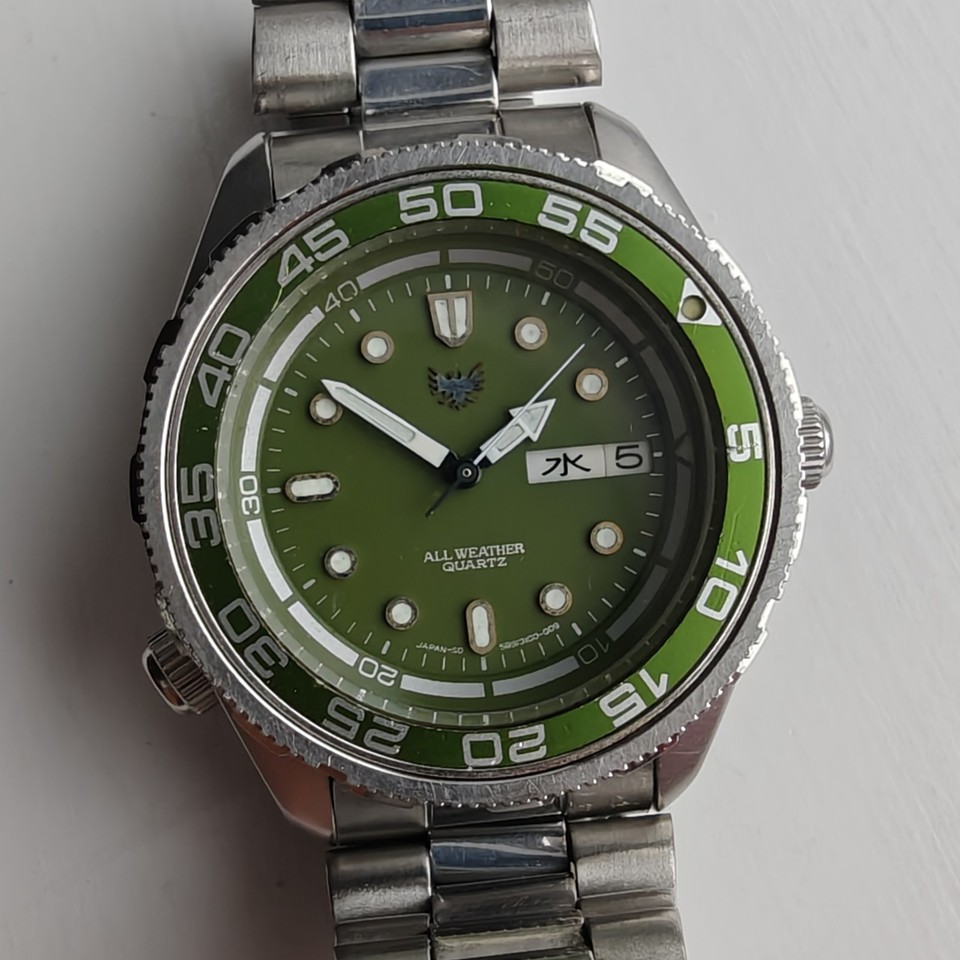 Rare 1980s Orient Dual Rotating Bezel All Weather Diver Watch G589310 ...