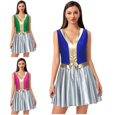 Womens Toadette Costume Mushroom Toad Cosplay Costumes Toadstool ...