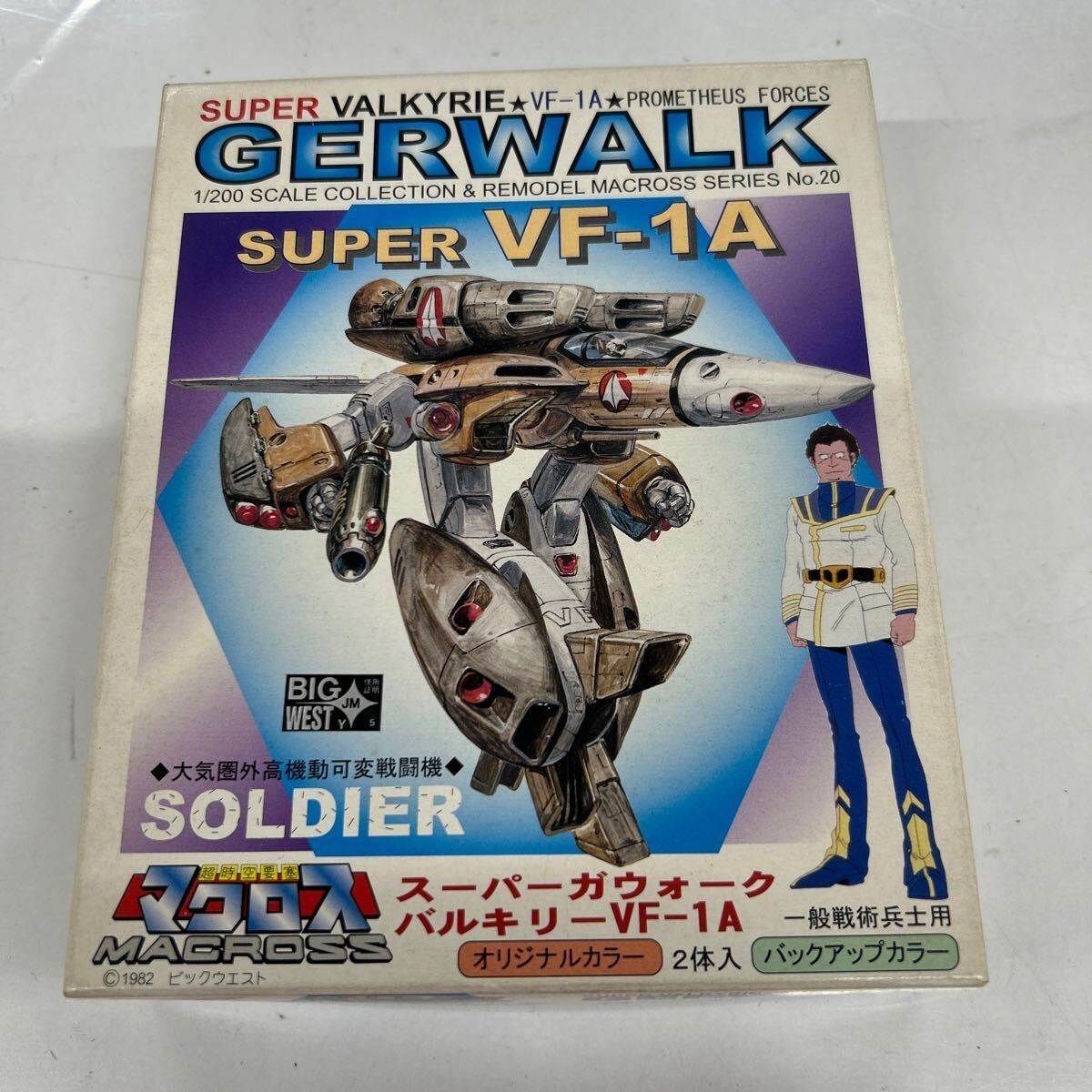 Nichimo 1/200 Macross Super Gerwalk Valkyrie VF-1A Set of Two Original ...