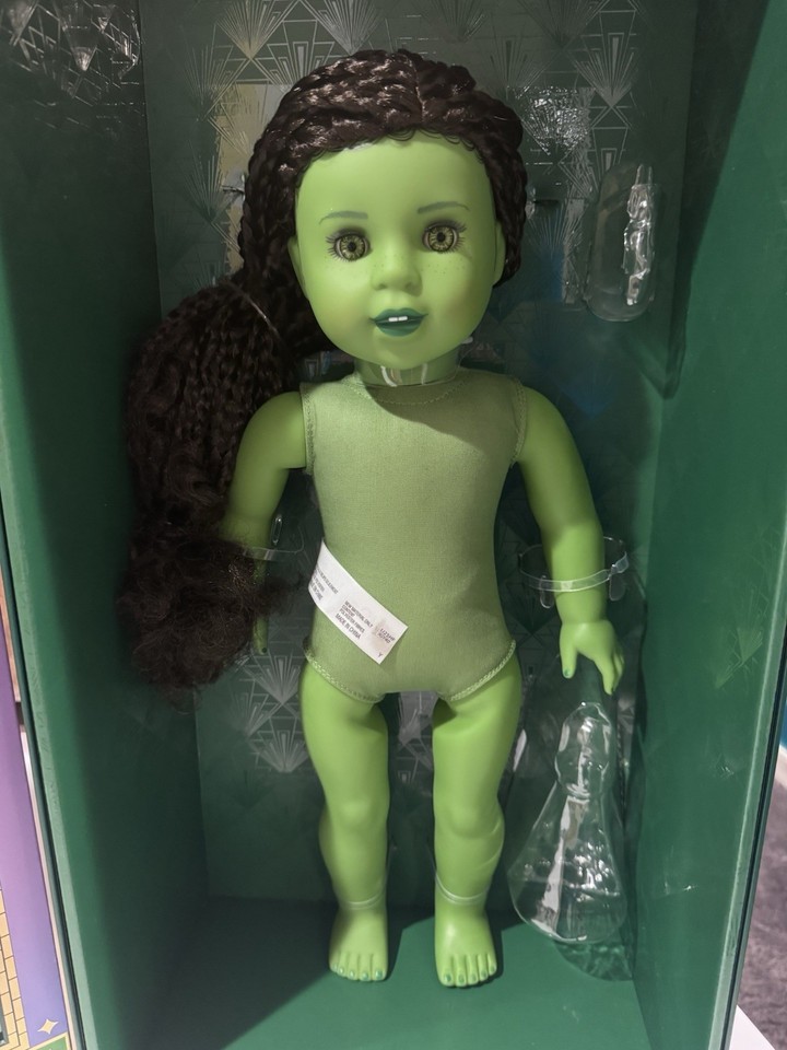 AMERICAN GIRL WICKED ELPHABA DOLL Nude + POPULAR PAJAMAS SET-COLLECTOR ...