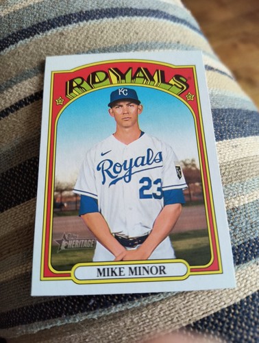 MIKE MINOR 2021 TOPPS HERITAGE #617 FREE SHIPPING | eBay