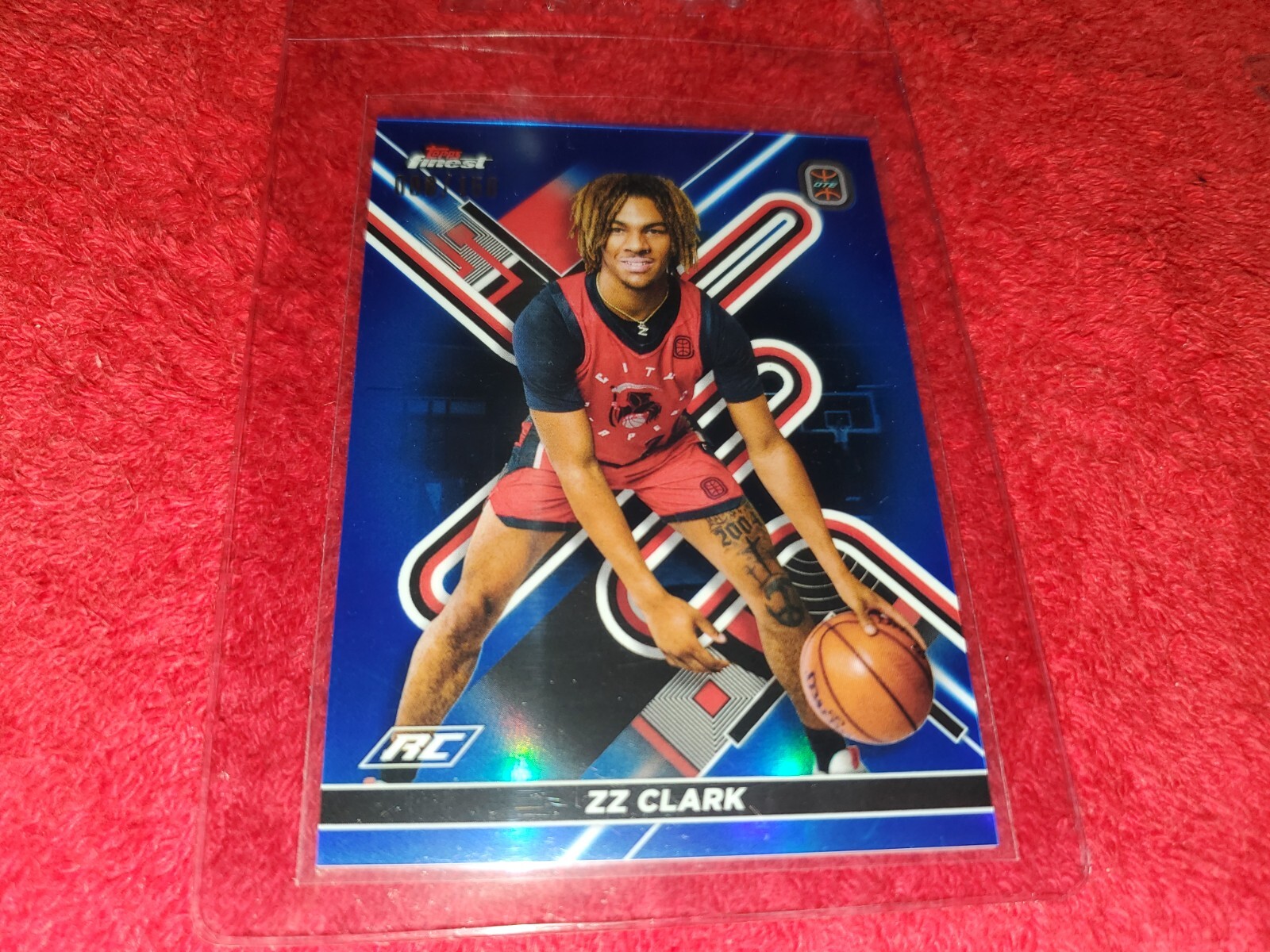 2023 TOPPS FINEST OVERTIME CARD OF ZZ CLARK RC BLUE 006/150 | eBay