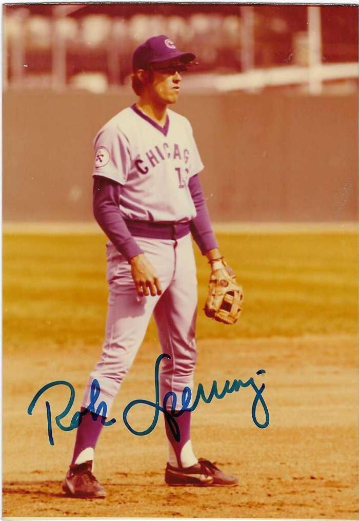 ROB SPERRING PHOTO 4x6 AUTOGRAPHED SIGNED CHICAGO CUBS **RARE** | eBay