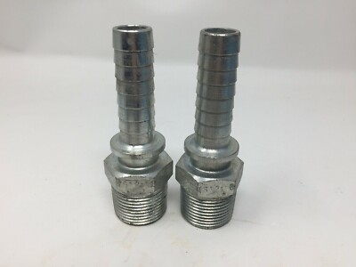 (2) Dixon MS12X16 Boss male stems, steel, 1" NPT x 3/4" hose barb | eBay