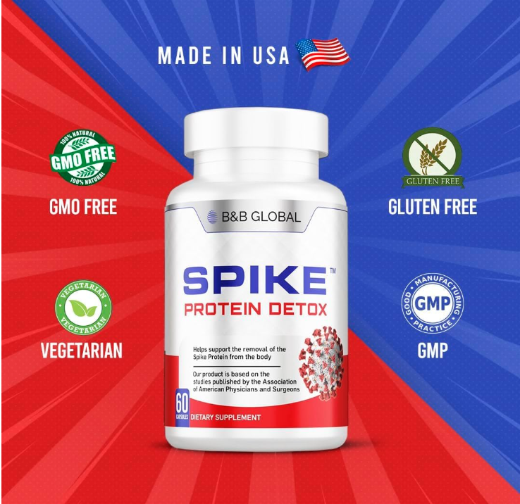 Spike Protein Detox - Spike Support Supplement with...60 Capsules, 30 ...