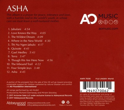 AO MUSIC ASHA NEW CD 829492700621| eBay