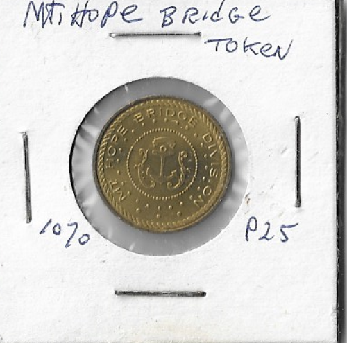 MT HOPE BRIDGE ONE FARE 3/4" TOKEN | eBay