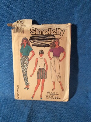 Vintage Simplicity Sewing Pattern Pants and Shorts Size 14-20 7905 | eBay