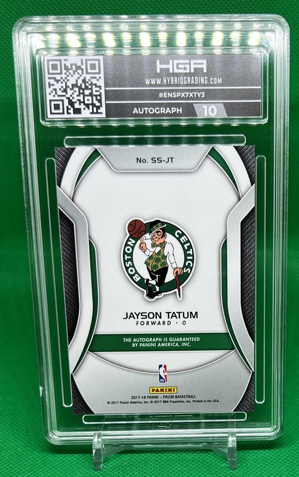 2017-18 Panini Prizm Jayson Tatum - Sensational Signatures - HGA 9 Mint ...