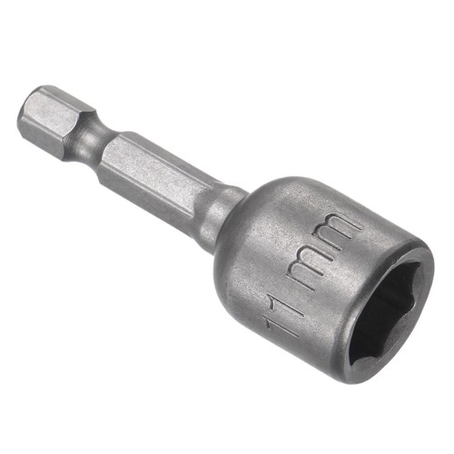 1/4" Hex Quick Change 11mm Magnetic Hollow Shaft Nut Setter 48mm Long ...