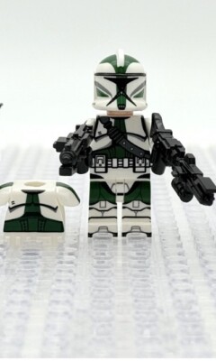 CUSTOM Star Wars 41st Kashyyyk Phase 1 Commander Gree Brick Minifigure ...