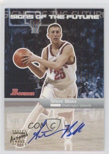 2003-04 Bowman Rookies & Stars Signs of the Future Steve Blake #SFA-SB ...