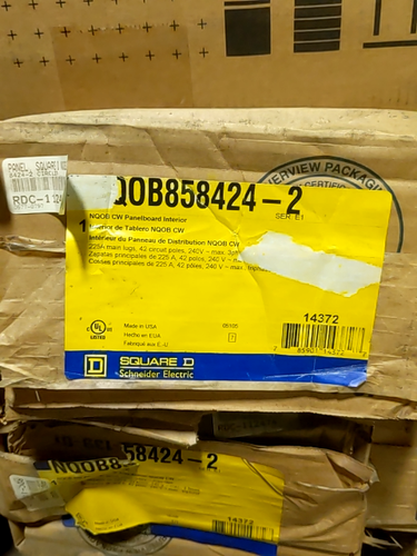 Square D NQOB858424-2 Series E1 NQOB CW Panelboard Interior 225A - New ...
