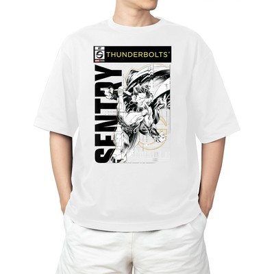 Thunderbolts Sentry B&W Comic Cover #7 T-Shirt streetwear adult S-4XL ...