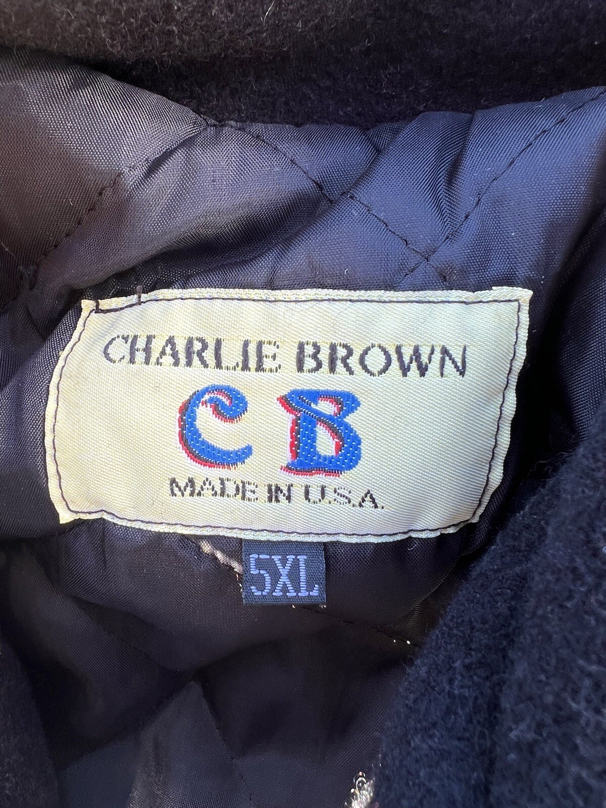 Vintage CHARLIE BROWN Jacket Varsity Snoopy Peanuts I… - Gem