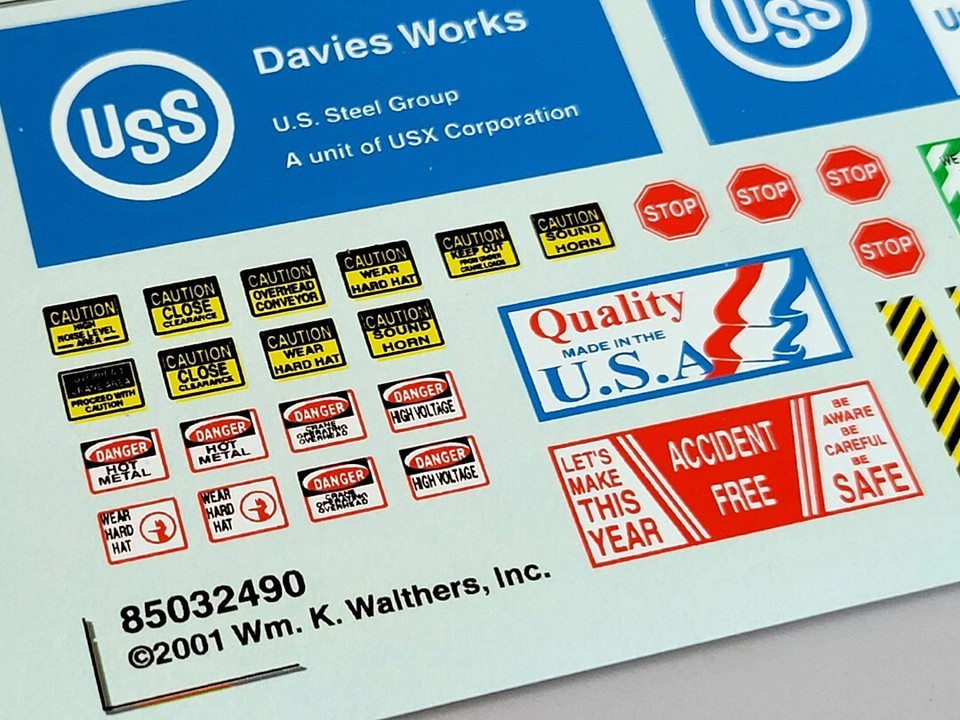 Walthers N Scale Steel Mill Decals Blast Furnace 933-3249 Original ...