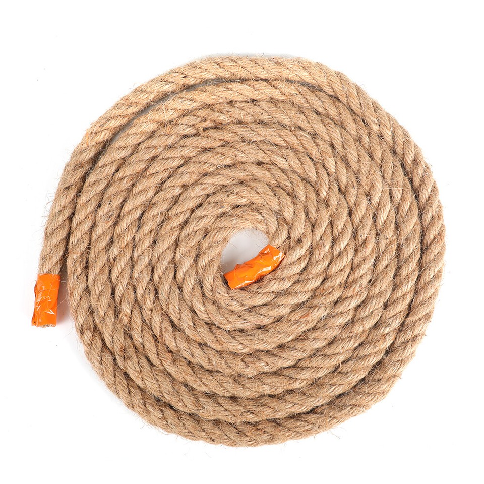 Natural Thick Hemp Rope Twisted Strong Jute Rope 4-Strand Burlap Rope ...
