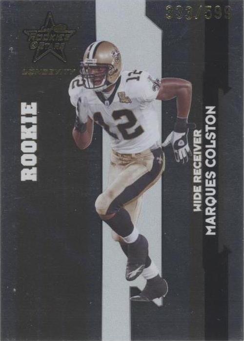 2006 Leaf Rookies & Stars Longevity - Rookie Marques Colston #209 /599 ...