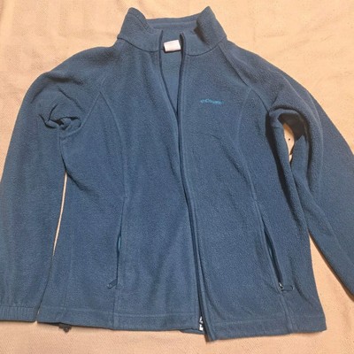 Columbia Women's Large Grey Full Zip Soft Fuzzy Fleece Jacket | eBay