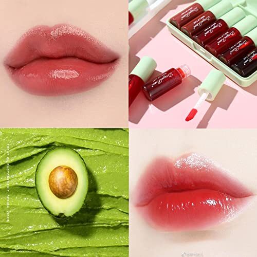 6-Color Korean Lip Tint Set - Watery, Velvet Matte Lipsticks for Lips ...