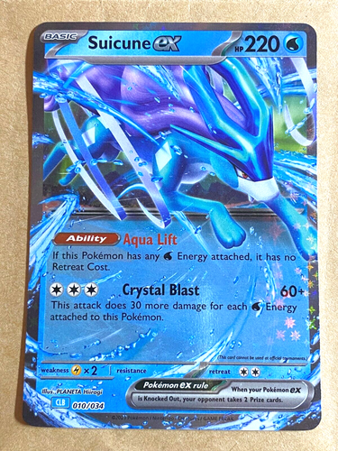 Pokemon TCG SUICUNE EX CLB 010/034 Powers Premium Collection Ultra Rare ...