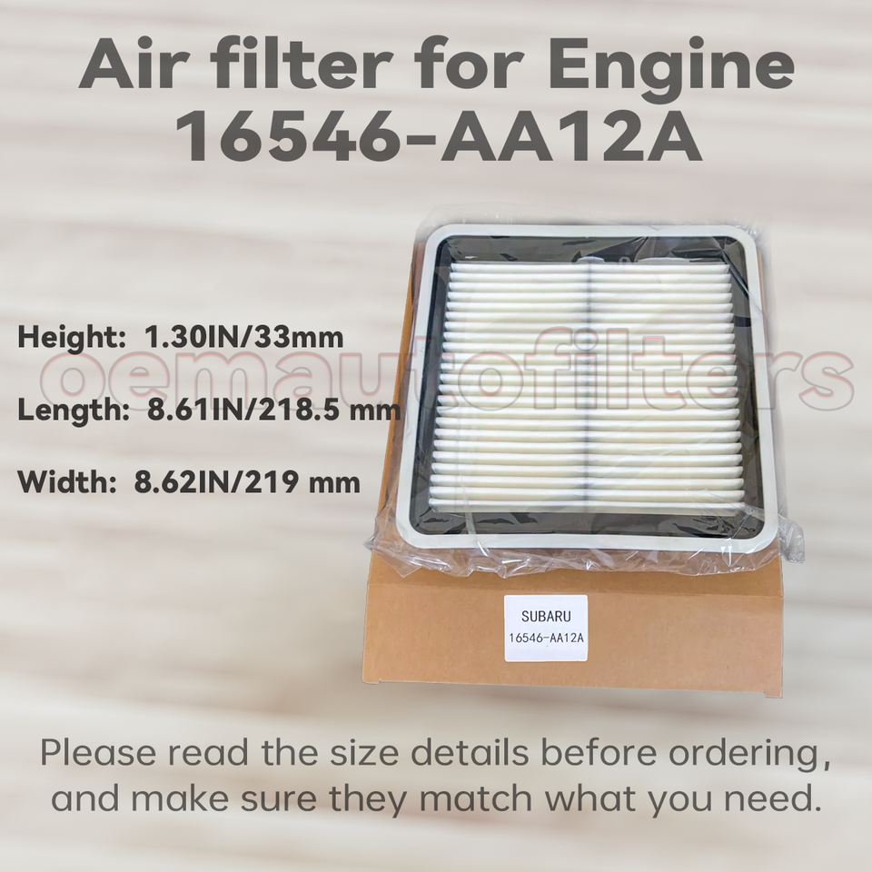 OEM Air Filter Subaru WRX OUTBACK CROSSTREK 16546AA12A A35592 CA9997 | eBay