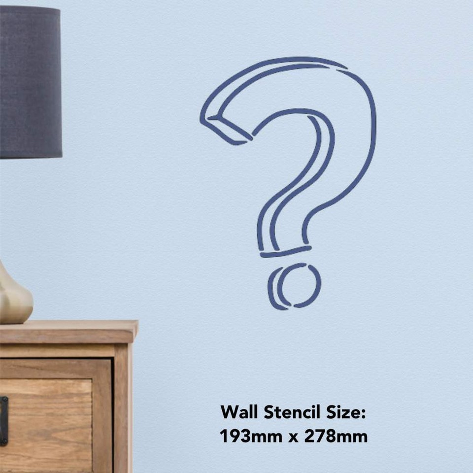 'Question Mark' Wall Stencils / Templates (WS018966) | eBay
