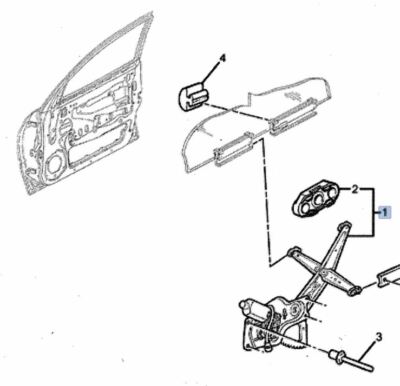 Genuine Holden New Electric Window Regulator RHF suit Holden V2 Monaro ...
