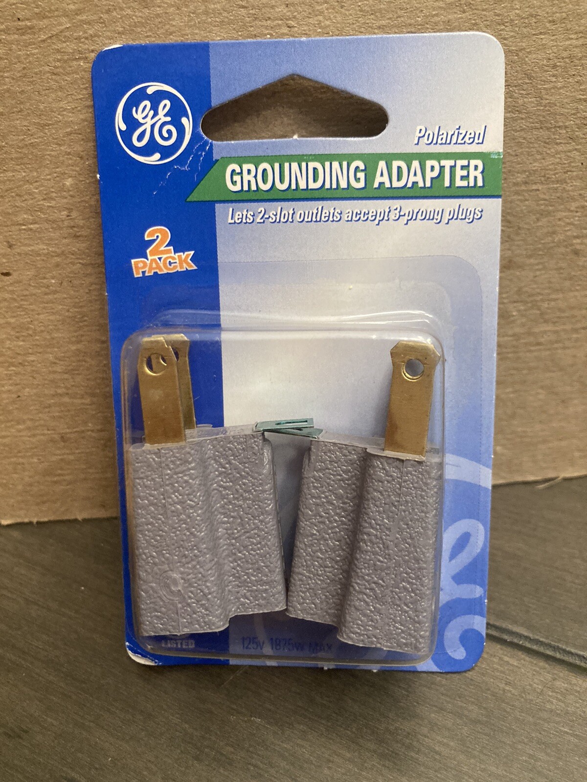 GE Polarized Grounding Adapter. 2 Pack Gray | eBay