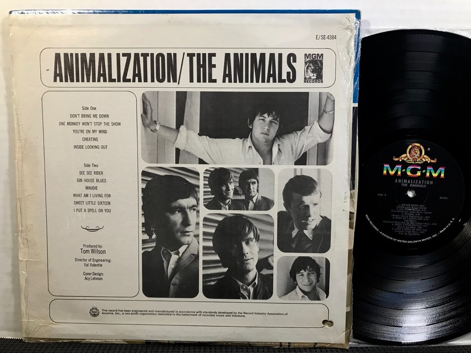 THE ANIMALS Animalization LP MGM E4384 MONO 1966 ERIC BURDON Garage ...
