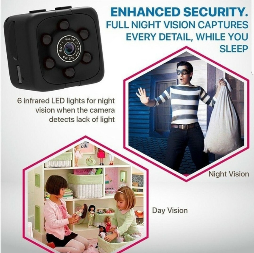 MINI Telecamera Video Audio Spia Mini Camera Nascosta webcam + Micro ...