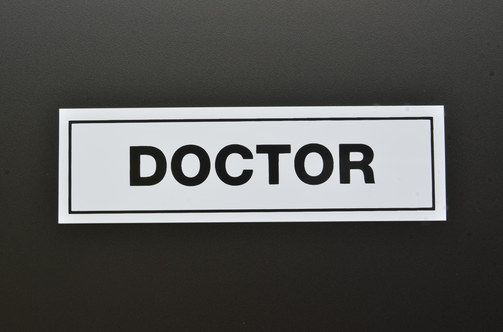 DOCTOR - door sign or sticker 190mm x 58mm surgery clinic hospital room ...