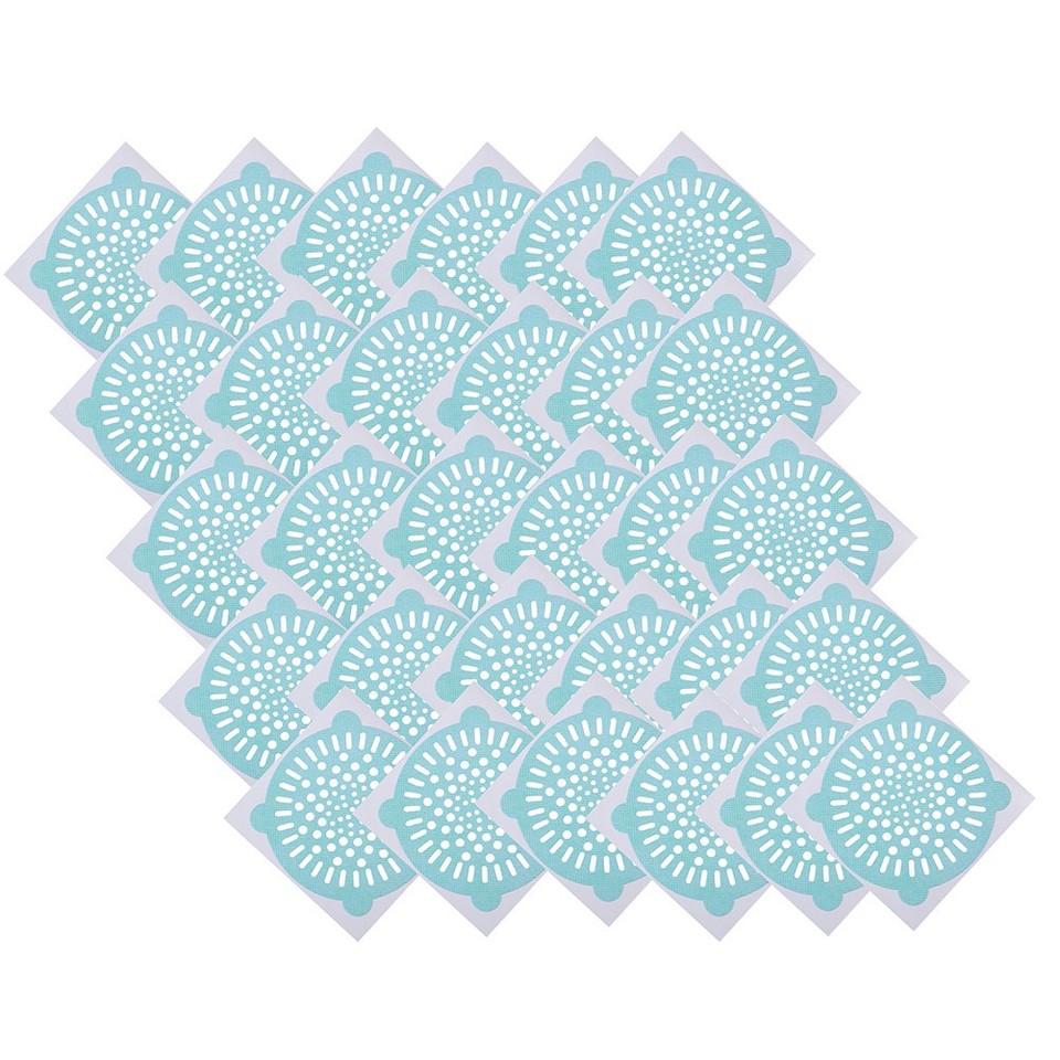 30 Pcs Disposable Floor Drain Sticker Hair Filter Sink Strainer Sticker ...