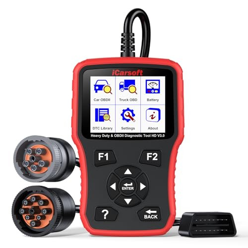 Heavy Duty Truck Scanner, HD V3.0 Multi-System OBD2 Diagnostic Scan ...