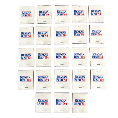 23 1984 President Ronald Reagan & George Bush Reagan Bush 84 Matchbook ...