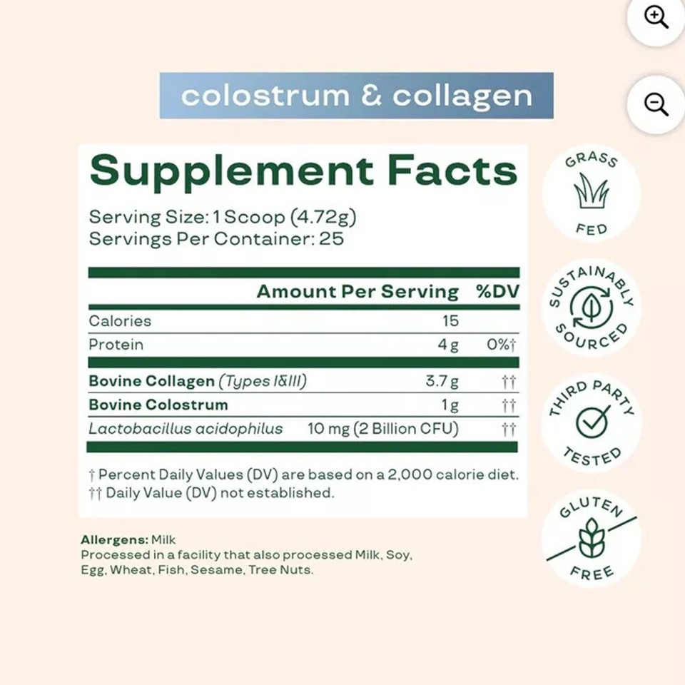 Bloom Nutrition Bovine Colostrum Powder for Gut Health, Immune Support ...