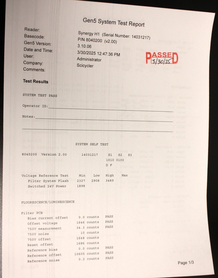 Biotek Agilent Synergy H1F Multi-Mode Reader LUM,FL,FP,TRF 1yr Warranty! Turnkey | eBay