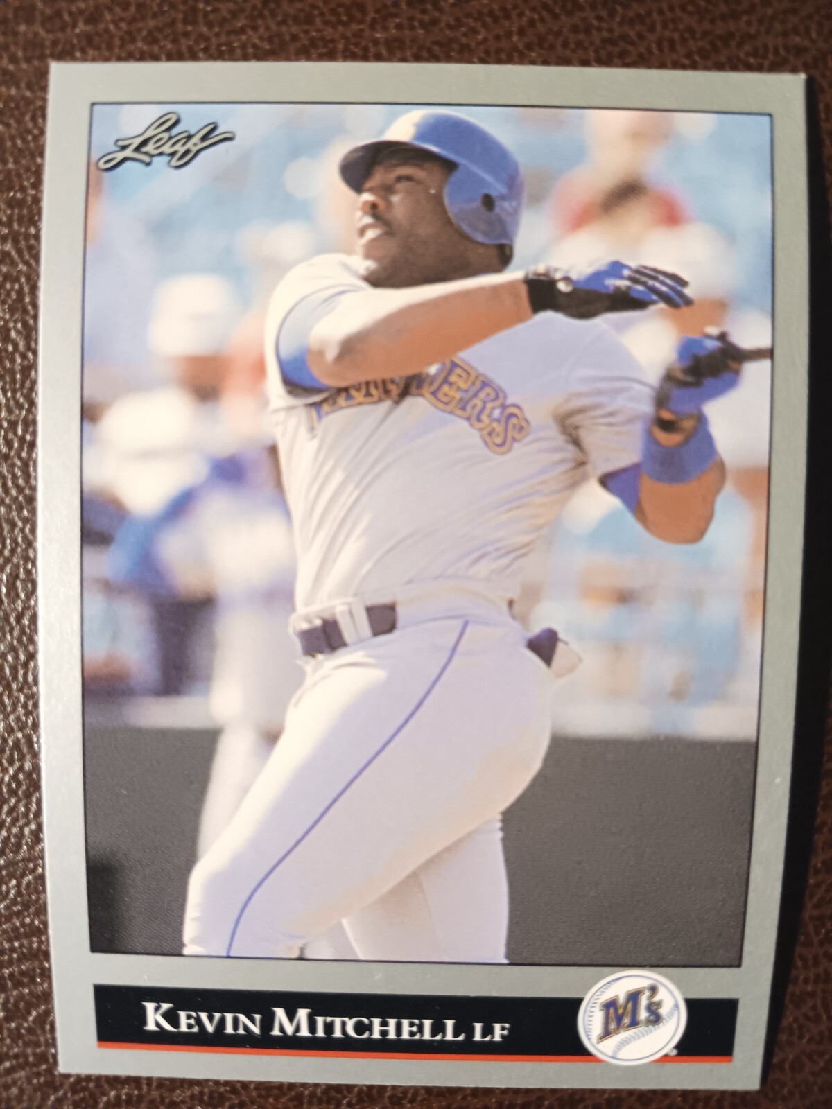 KEVIN MITCHELL SEATTLE MARINERS 1992 LEAF BASEBALL CARD #185 | eBay