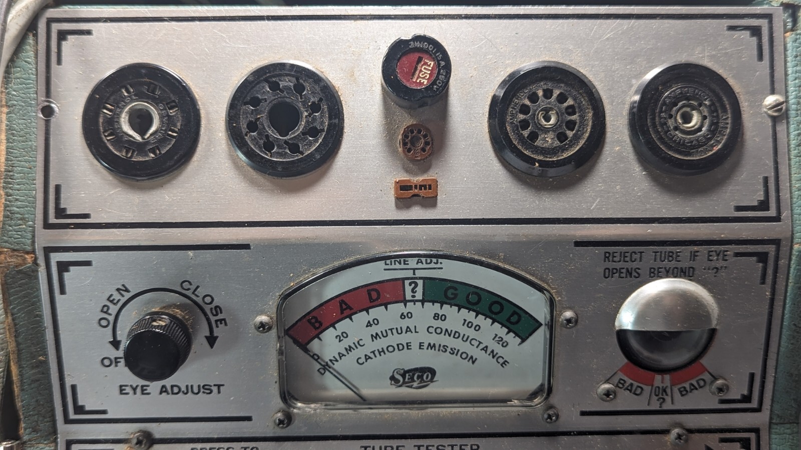 Vintage Seco Model 107 Emissions Vacuum Radio Tube Tester Powers on | eBay